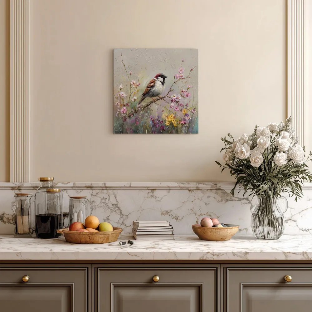 Tištěný obraz na plátně 32x32 cm Sparrow – Styler