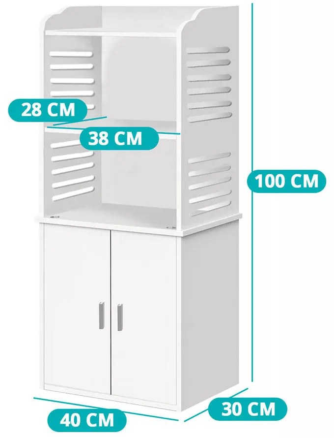Malá koupelnová skříňka, bílá