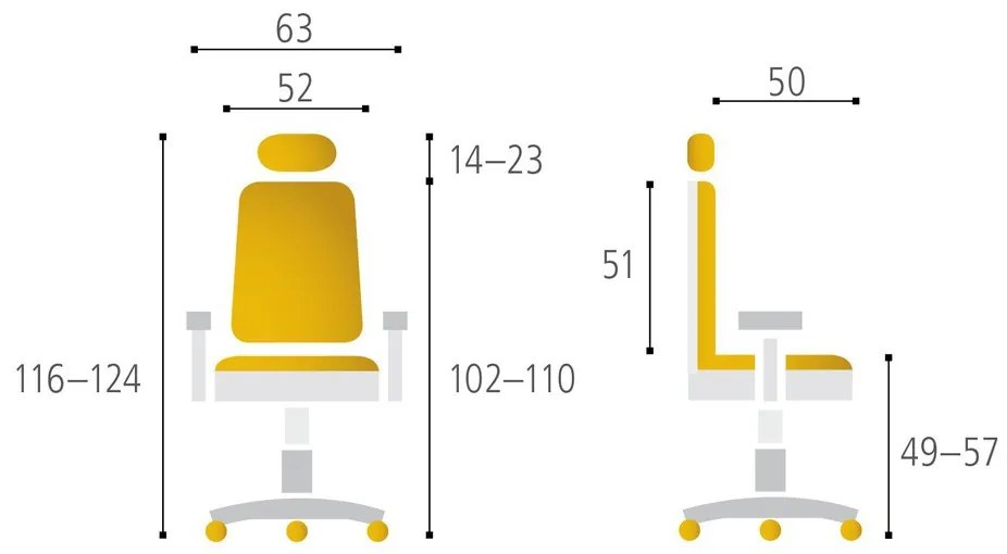 Office Pro Kancelářská židle Saturn Barva sedáku: NET modrá