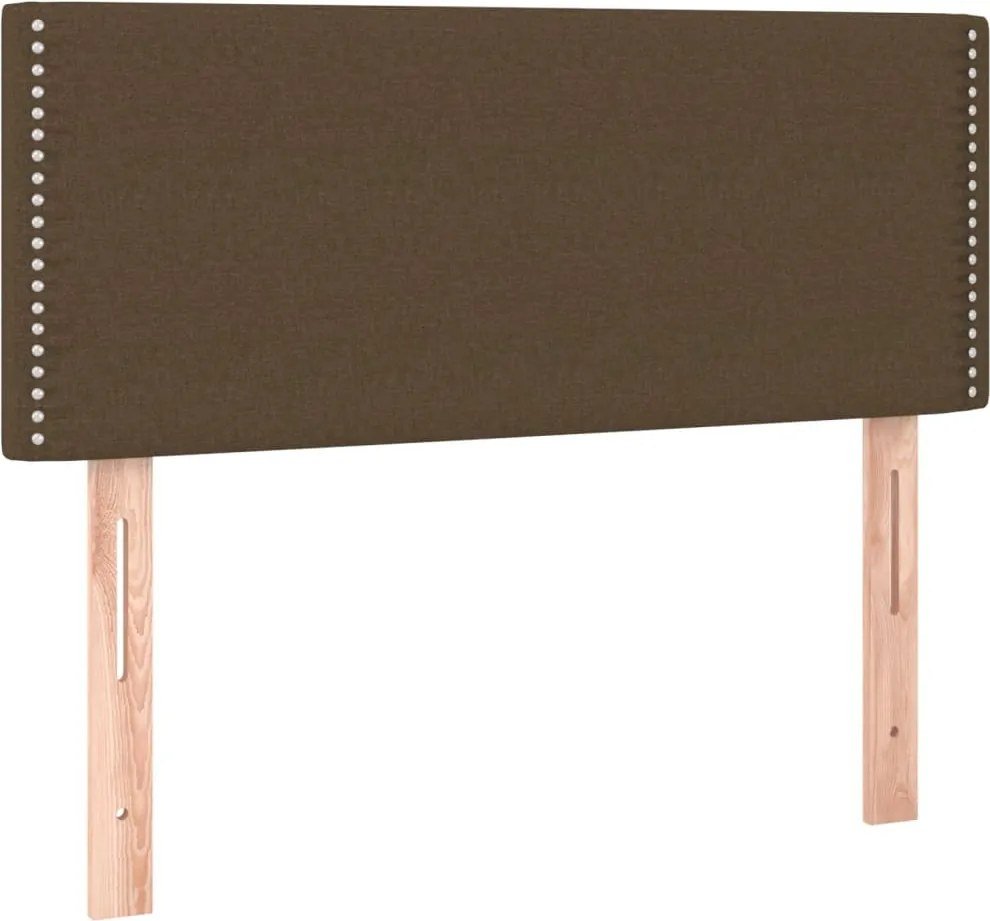 Box spring postel s matrací tmavě hnědá 120x190 cm textil 3269719