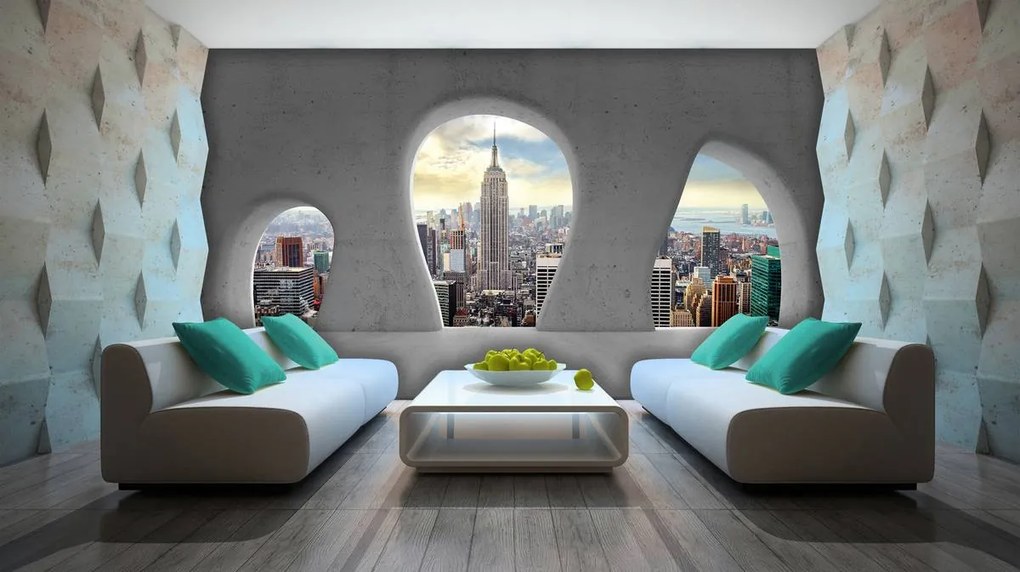 Fototapeta - New York Window View (152,5x104 cm)