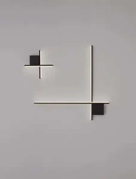 Designové nástěnné svítidlo Cross 30 černá