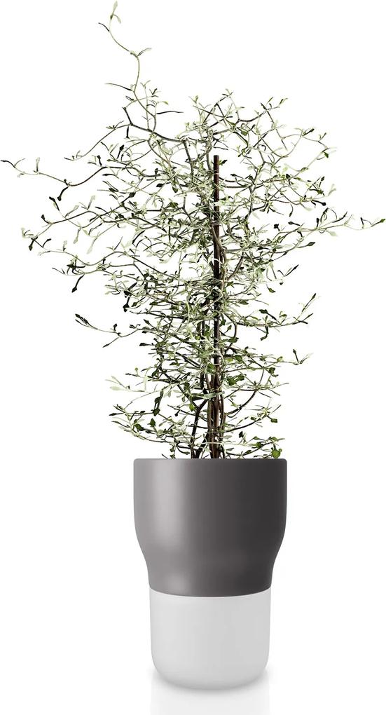 Eva Solo Samozavlažovací keramický květináč šedý Ø 13 cm