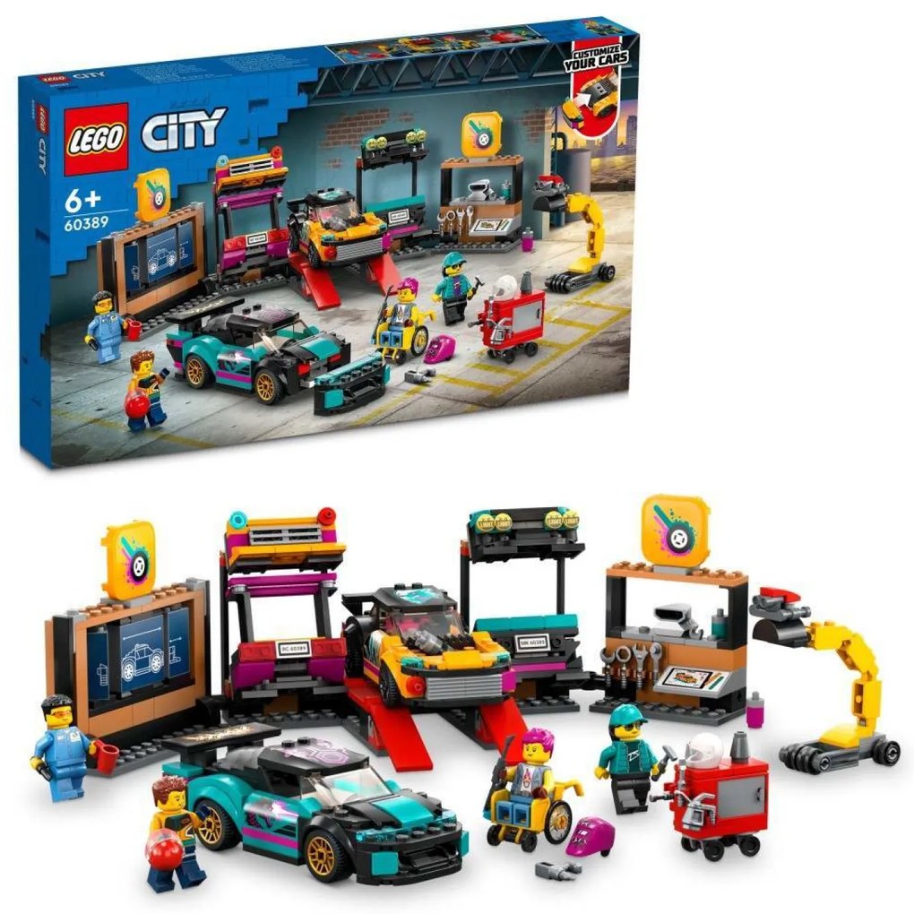 Lego stavebnice lego city 60389 tuningová autodílna