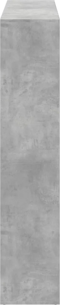 Knihovna betonově šedá 137,5 x 29 x 137,5 cm kompozitní dřevo 3310292