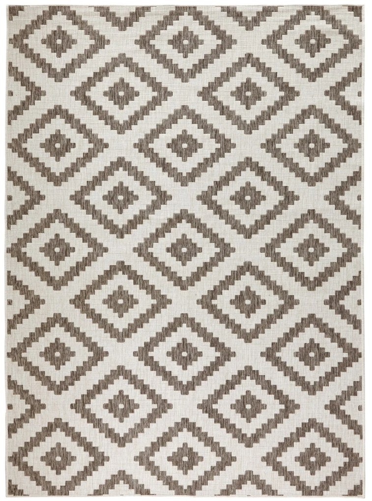 Kusový koberec Twin-Wendeteppiche 103133 braun creme-120x170