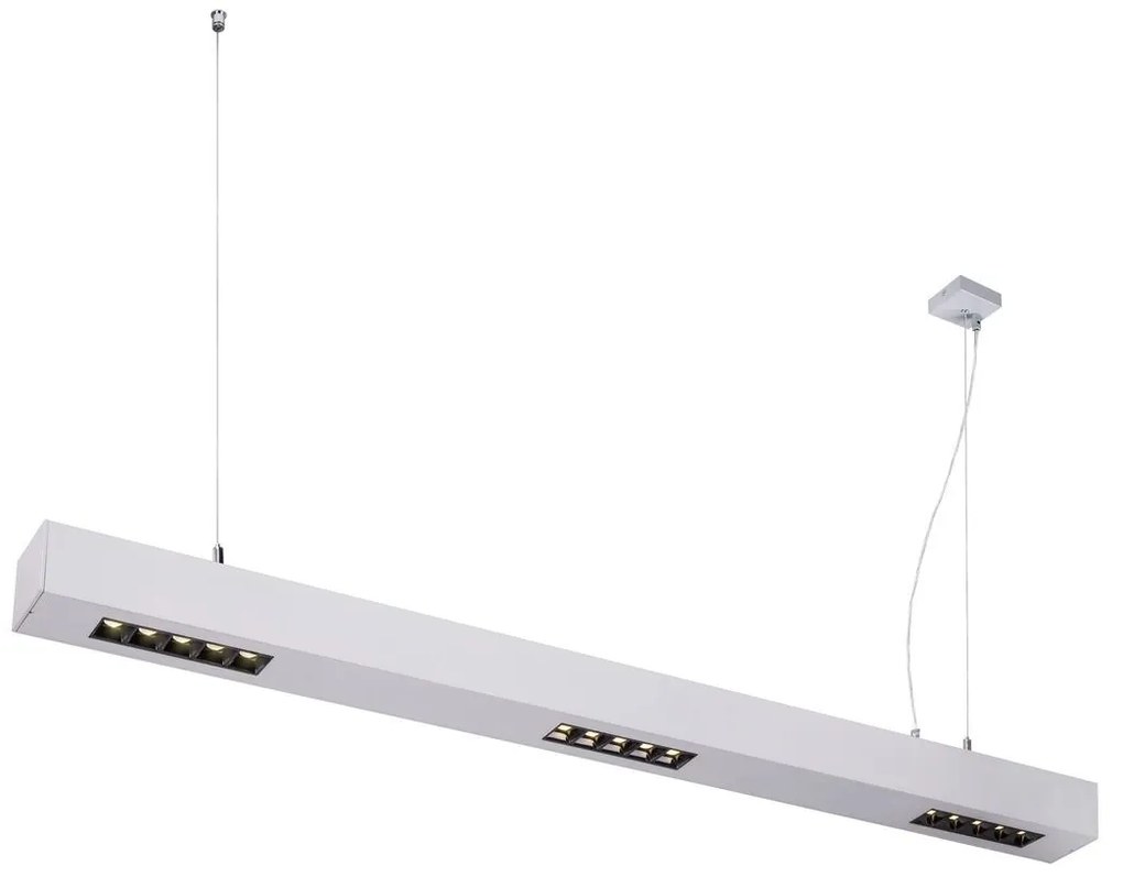 LA 1000934 Q-LINE PD, LED závěsné svítidlo, 1m, BAP, stříbrná, 3000K - BIG WHITE (SLV)