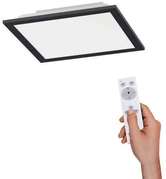 LD 14754-18 FLAT LED stropní svítidlo hranaté v černé s nastavitelou barvou světla a funkcí stmívání 2700-5000K - LEUCHTEN DIREKT