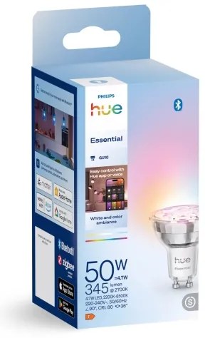 LED Stmívatelná žárovka Philips Hue WACA GU10/4,7W/230V 2200-6500K