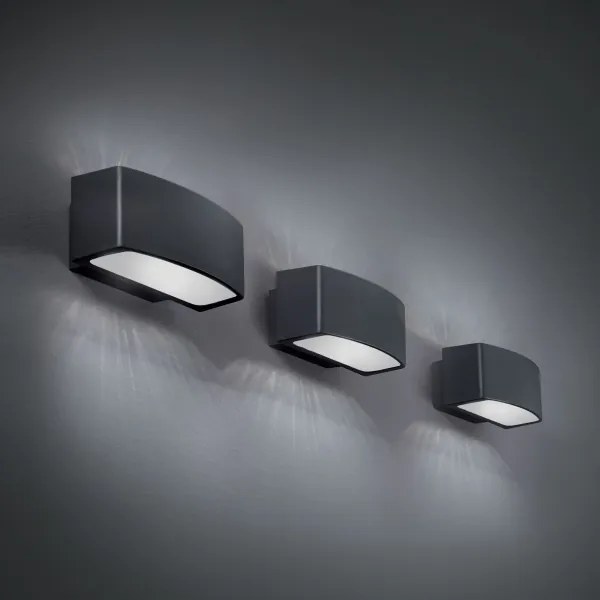 Ideal Lux - Venkovní nástěnné svítidlo ANDROMEDA 1xE27/60W/230V IP55 antracit