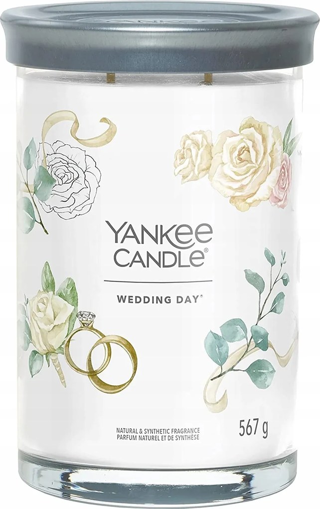 Yankee Candle vonná svíčka Tumbler ve skle velká Wedding Day 567g