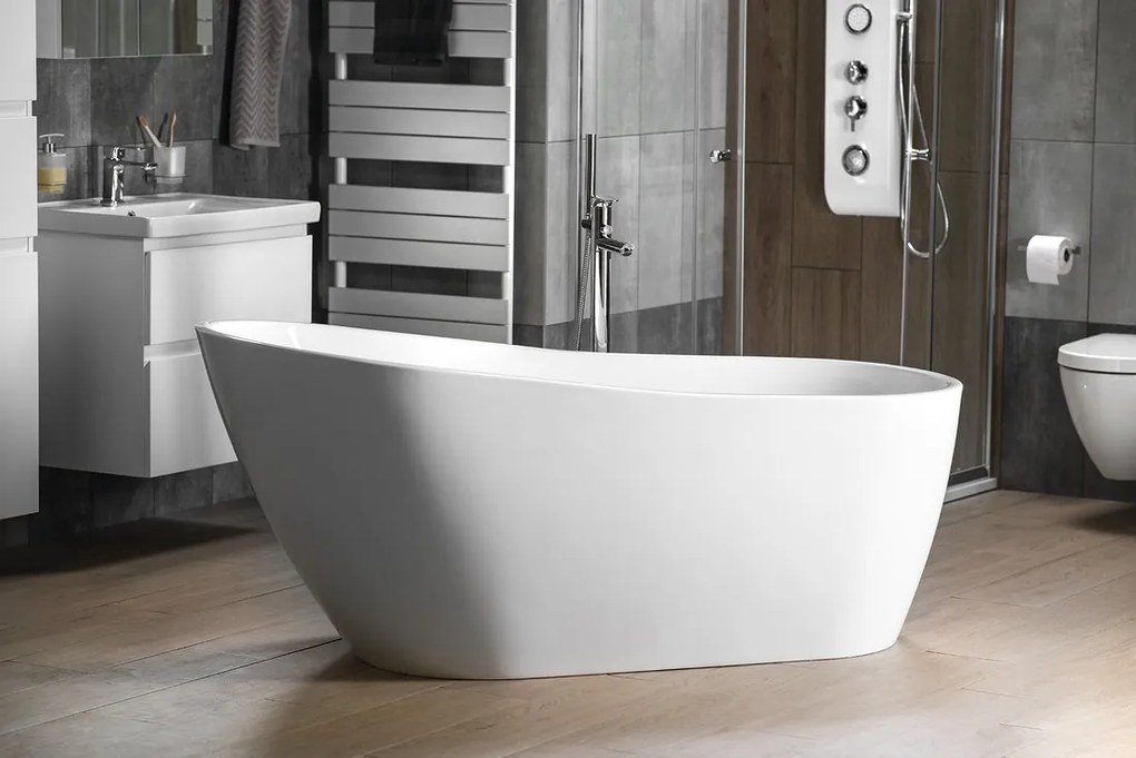 Aqualine Aqualine, TISA volně stojící vana 170x80 cm, bílá, E1780