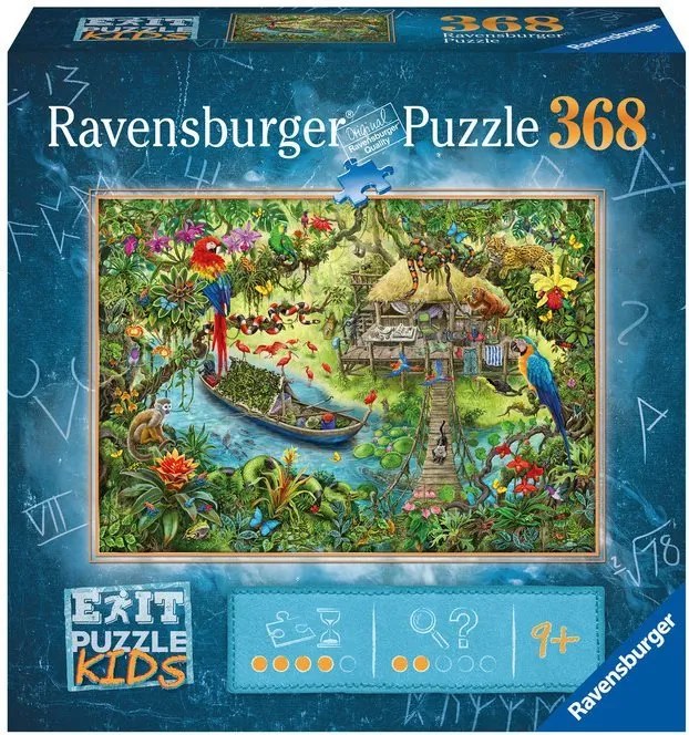 Puzzle ravensburger 129249 exit kids puzzle: džungle 368 dílků