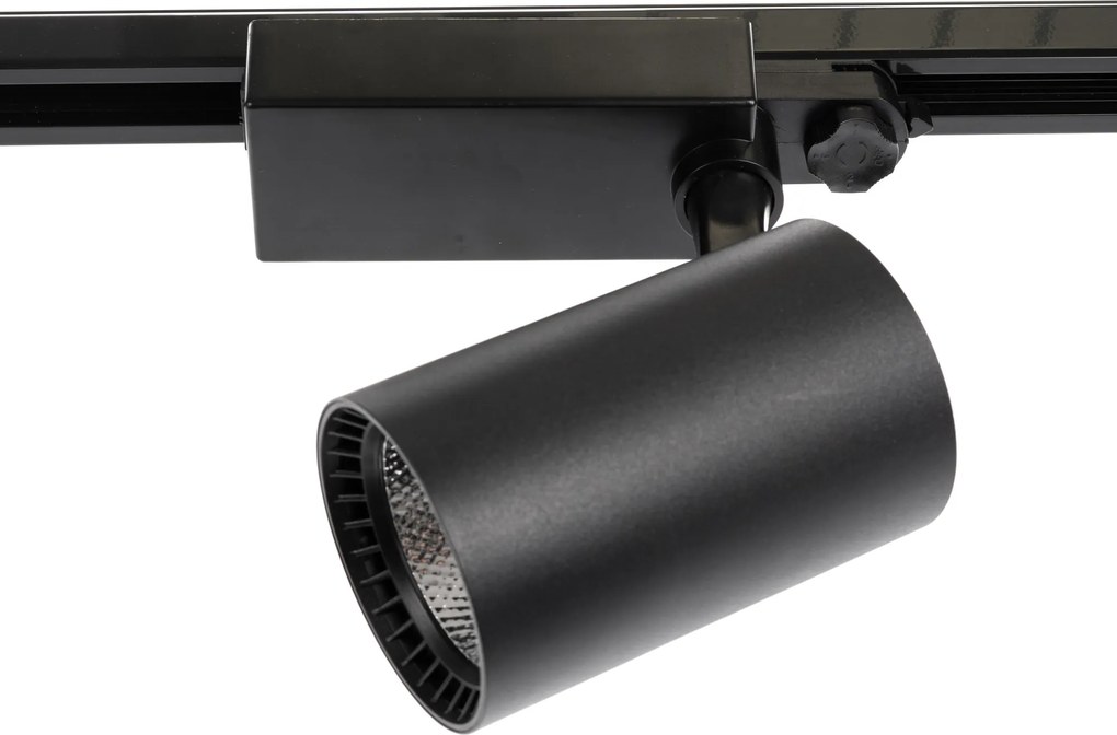 T-LED 105710 Lištové svítidlo TORU-B 20W černé Teplá bílá