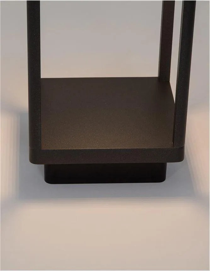 NV 9922360 Venkovní stojací lampa BALI antracitový hliník LED 2W 3000K 5V DC 108st. IP65 solární / USB kabel / vypínač na těle / stmívatelné - NOVA LUCE