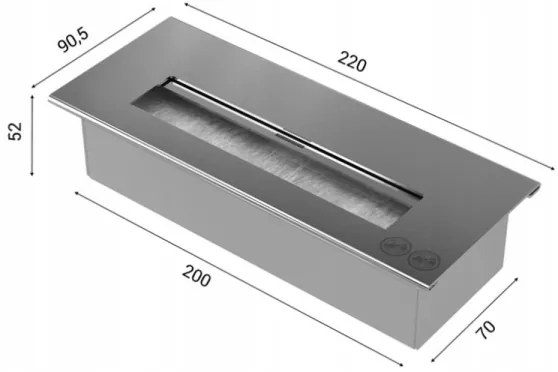 Kratki HOTEL/TUV - BIO krb HOTEL 40,2x70 cm 2kW černá