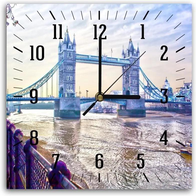 Nástěnné hodiny CARO London Bridge 30x30 cm
