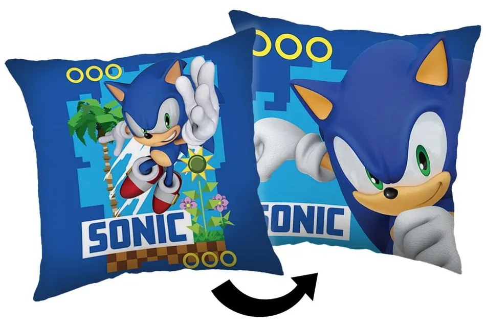 Dětský polštářek 40x40 cm Sonic – Jerry Fabrics