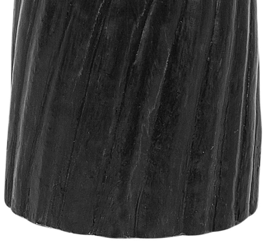 Pálená hlína Dekorativní váza 45 Černá Stříbrná FLORENTIA Beliani
