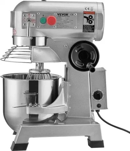 Komerční mixér na jídlo 18,7 l 3-rychlostní stojanový mixér na těsto 1100 W