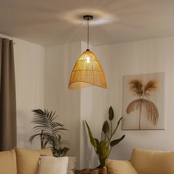 Brilagi - LED Lustr na lanku CERIA BOHO 1xE27/40W/230V pr. 70 cm hnědá