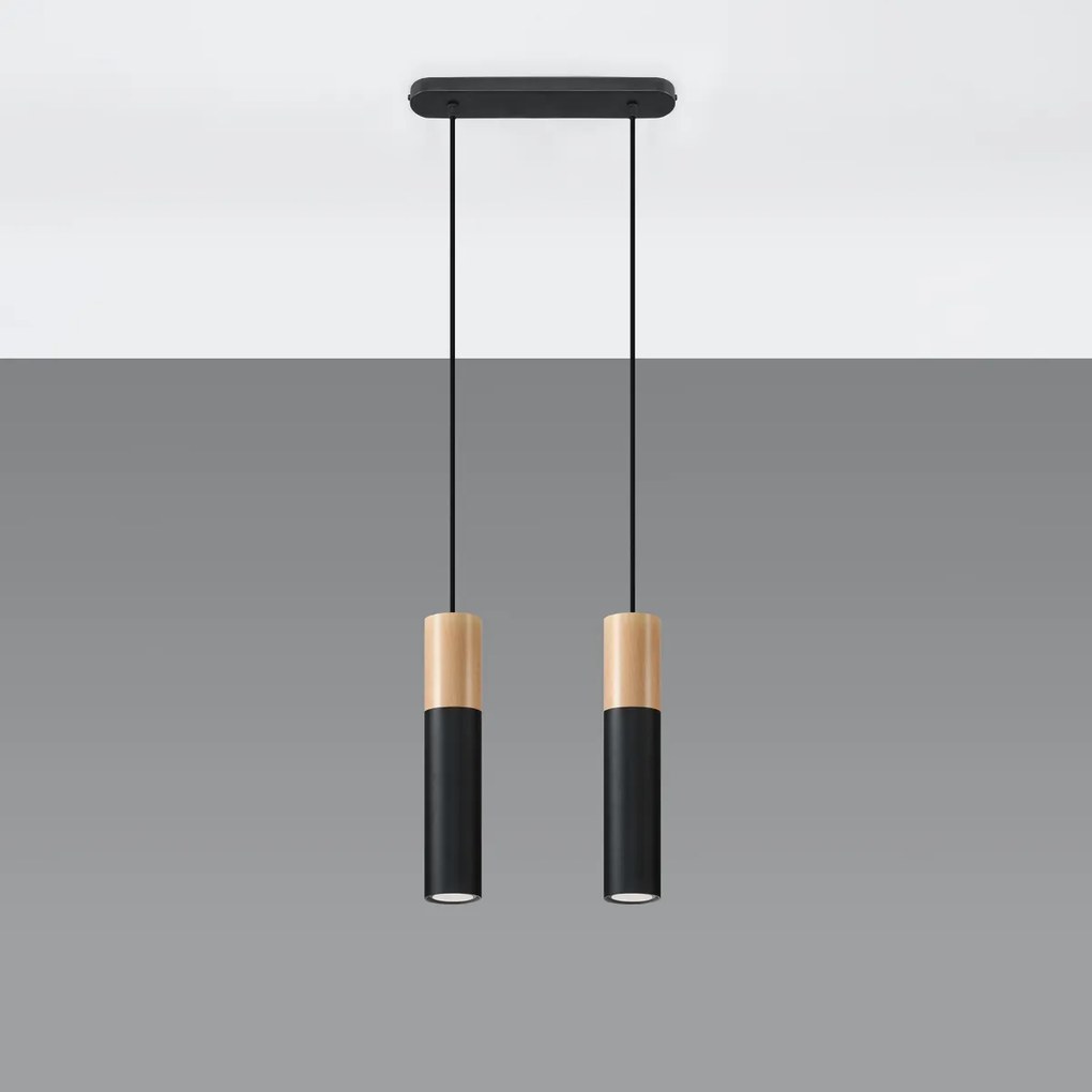 Sollux Lighting Závěsné svítidlo PABLO 2 černé