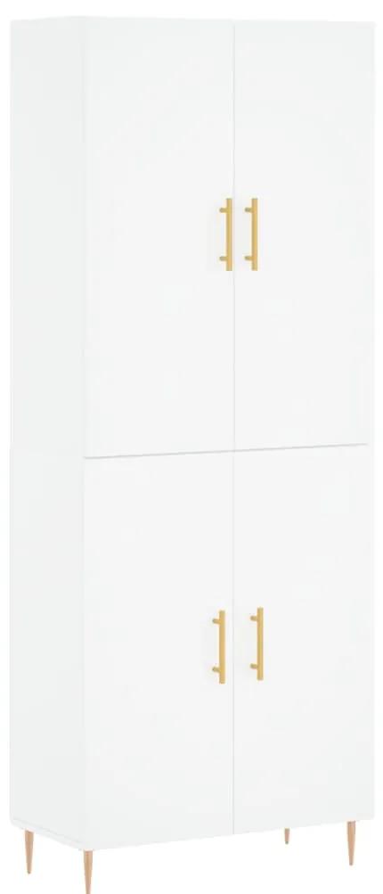 Skříň highboard bílá 69,5 x 34 x 180 cm kompozitní dřevo,  3195667