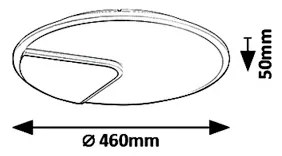 Rabalux 6329 - LED Stropní svítidlo BOSWELL LED/40W/230V