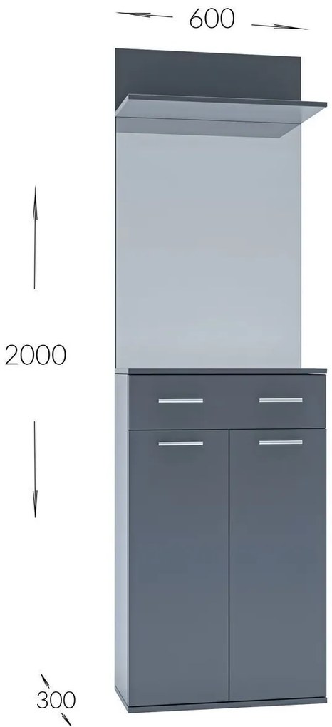Casarredo ARMADI II předsíňová stěna sonoma