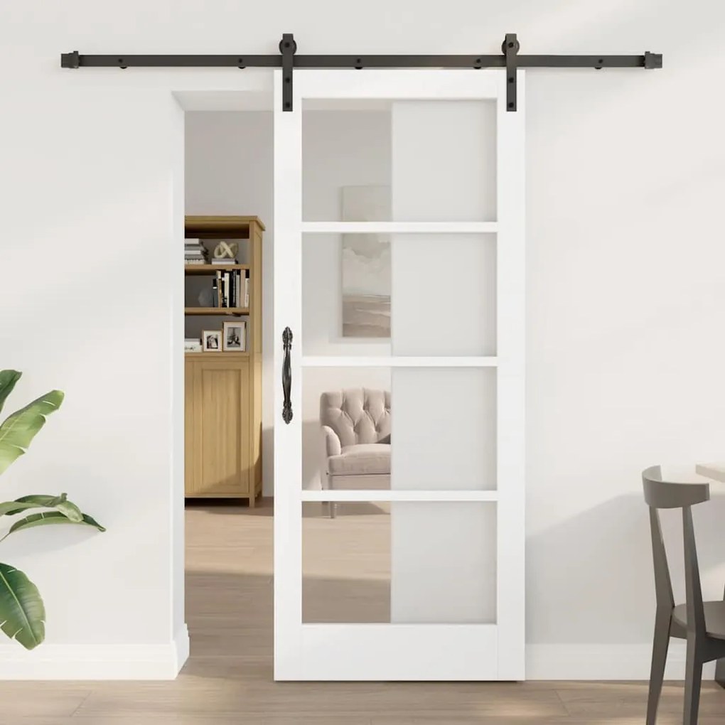 Posuvné dveře ORKDAL Bílá a černá 83 x 202 cm 3331858