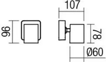 Redo 04-468 - Bodové svítidlo CAMEO 1xGU10/35W/230V
