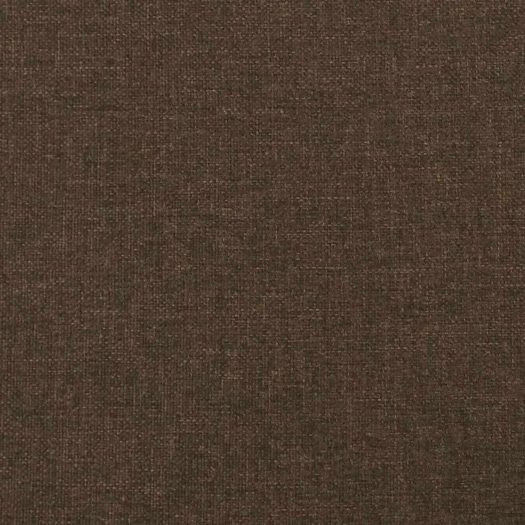 Čelo postele typu ušák tmavě hnědé 83 x 23 x 118/128 cm textil 3118367
