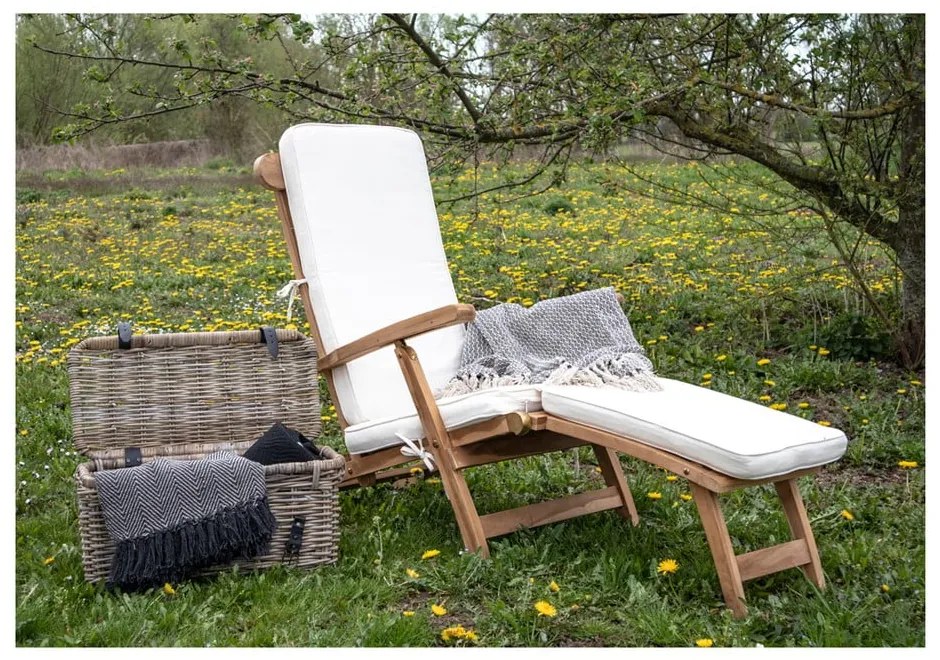Bílý bavlněný sedák na venkovní lehátko House Nordic Arrecife