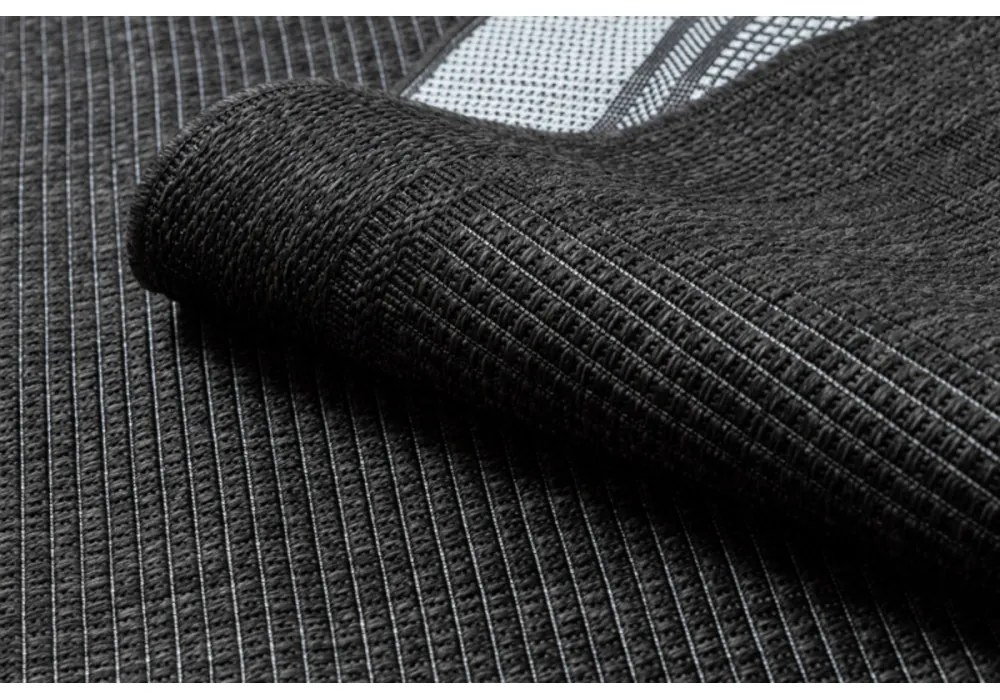 Kusový koberec Duhra černý 70x200cm