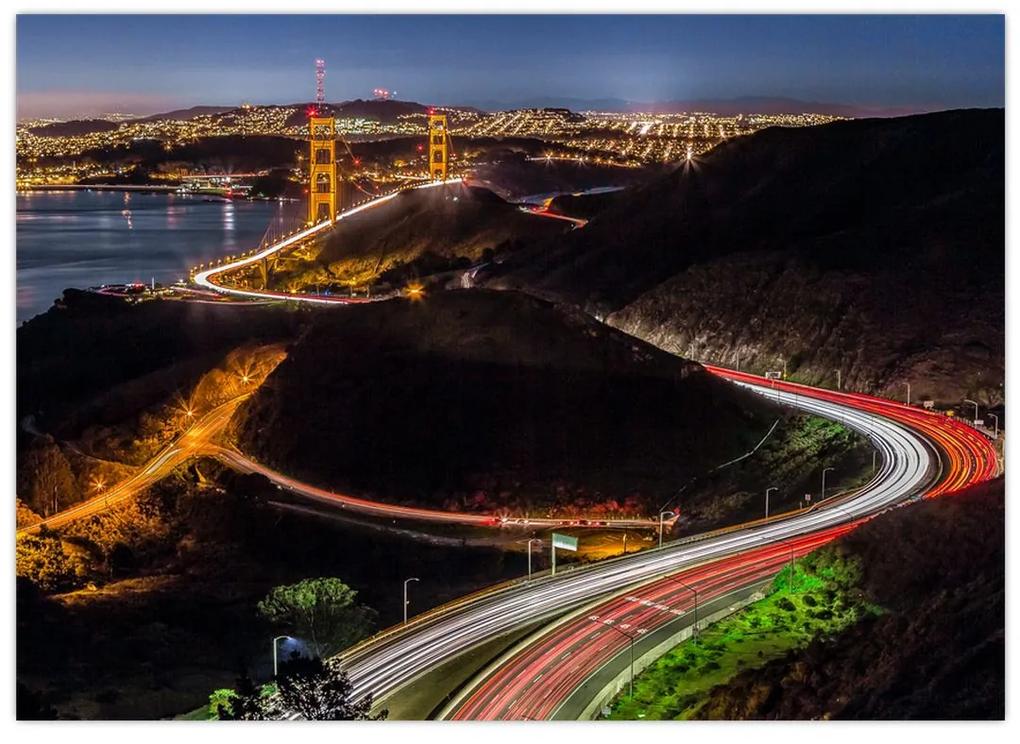 Skleněný obraz - Golden Gate Bridge (70x50 cm)
