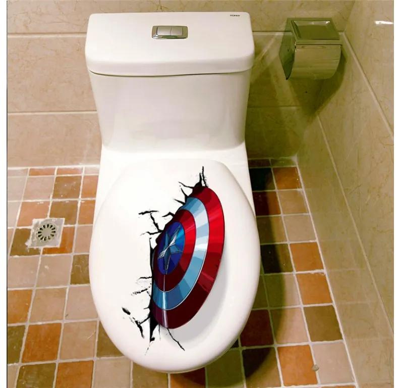 Samolepka na zeď "Captain America - štít" 25x30 cm