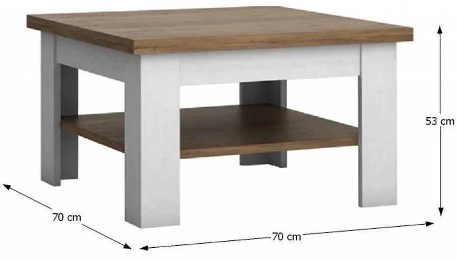 Konferenční stolek, DTD laminovaná, sosna Andersen / dub lefkas, PROVANCE