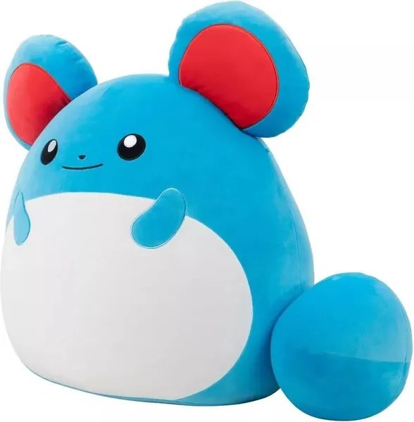 Squishmallows Pokemon Marill 60 cm Modrá/bílá