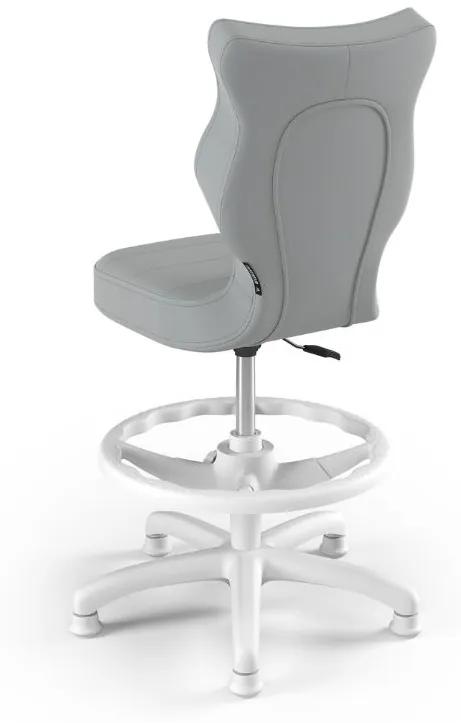 Entelo Kancelářská židle pro děti k psacímu stolu ŠEDÁ Zvolte rozměr: dítě 133 - 159 cm (výška stolu 70 - 82 cm)