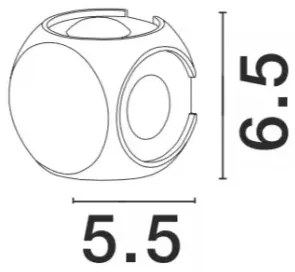 Venkovní LED svítidlo Zari A 55 bílé