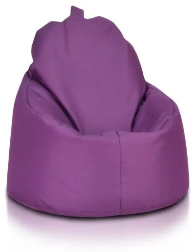 Sedací vak Yoko ekokůže / polyester TiaHome - tmavo hnedá