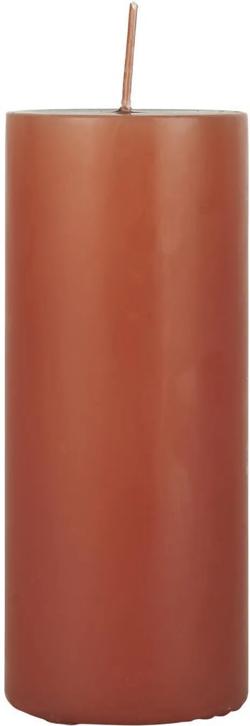 IB LAURSEN Svíčka Terracotta 15 cm, oranžová barva, vosk