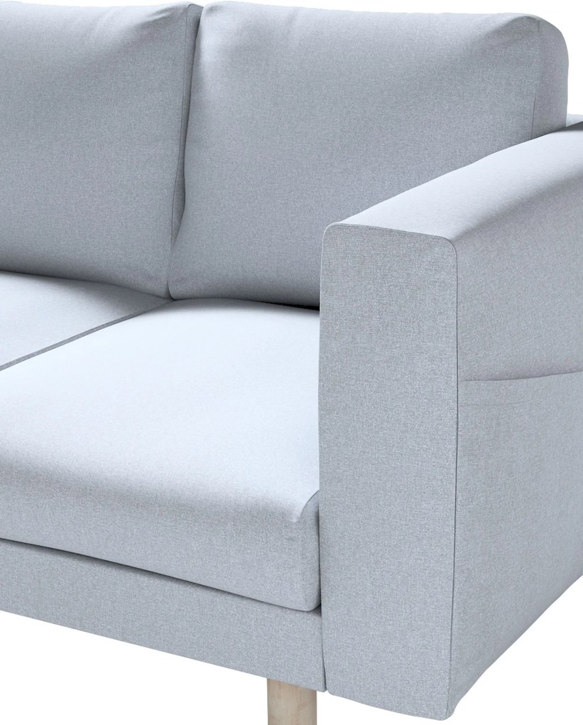 Potah na pohovku IKEA Norsborg 3-místná barva modrá látka pletený vzor