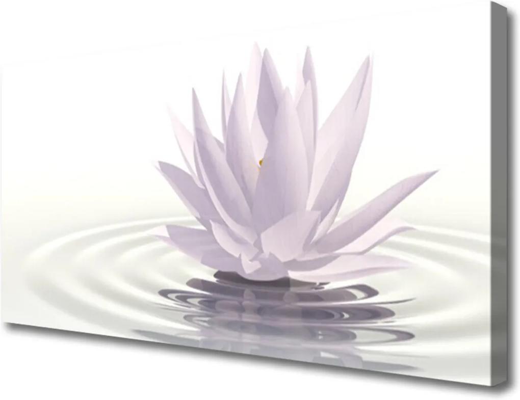 Obraz na plátně Skleněný Květ Voda Umění