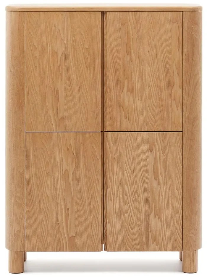 Skříňka v dekoru jasanu v přírodní barvě 100x134x40 cm Salaya – Kave Home