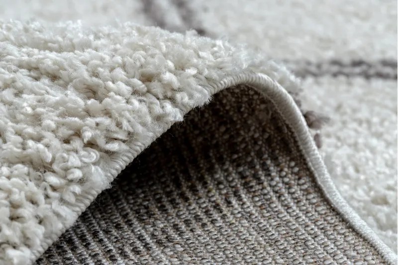 Dywany Łuszczów, Kusový koberec Berber Asila B5970 cream and brown, 240x330, béžová, obývací pokoj