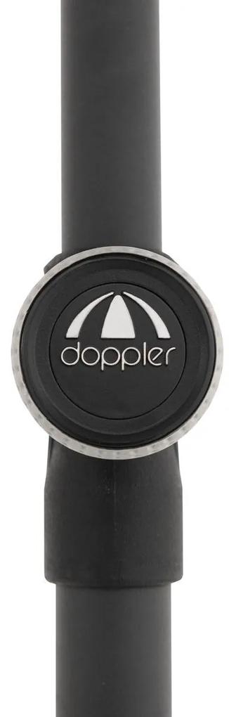 Doppler ACTIVE 200 x 120 cm - slunečník se středovou tyčí světle šedý