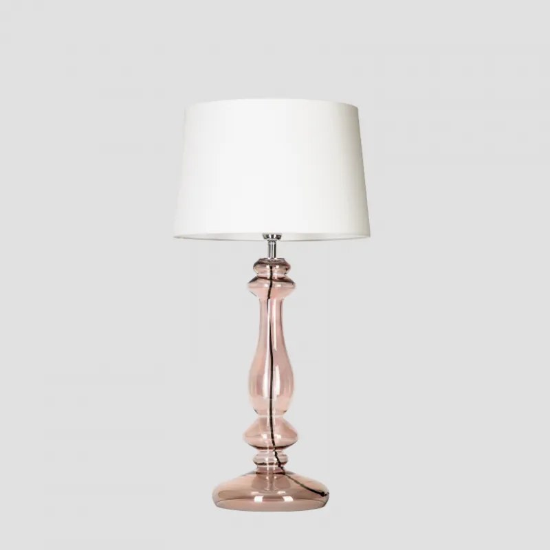 4concepts Luxusní stolní lampa VERSAILLES TRANSPARENT COPPER Barva: Černo-bílá