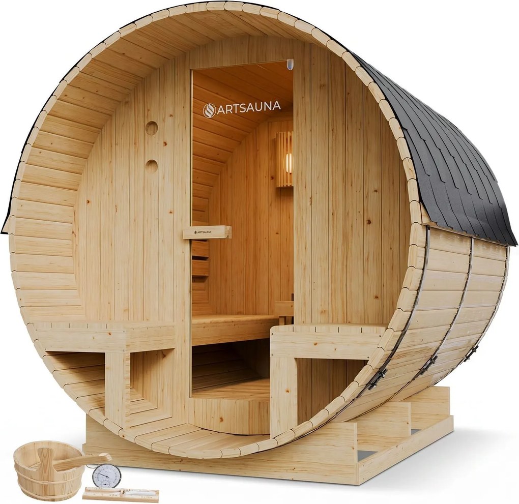 Artsauna Sudová sauna Spitzbergen s kamny Velikost: 220 cm