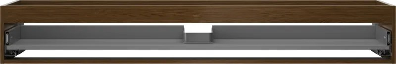 Mexen Box-A, závěsná skříňka 160 cm, 1 zásuvka, ořech, 91AX0-1600-235-1-86